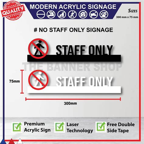 Modern 3d Acrylic Signage No Smoking Signageno Entry Signage Cctv