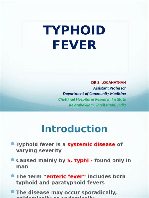 Understanding Typhoid Fever Causes And Control Pdf Medicine