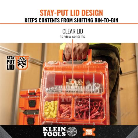 Klein MB MODBOX Half Width Tall Component Box BC Fasteners Tools