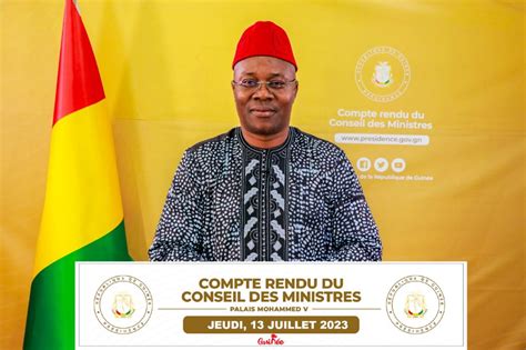 Compte Rendu Du Conseil Des Ministres Du Jeudi 13 Juillet 2023 Gouv