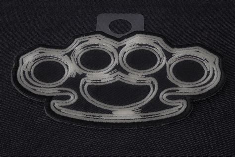 Brass Knuckles Iron On Patch Embroidered Patches By Ivamis Patches