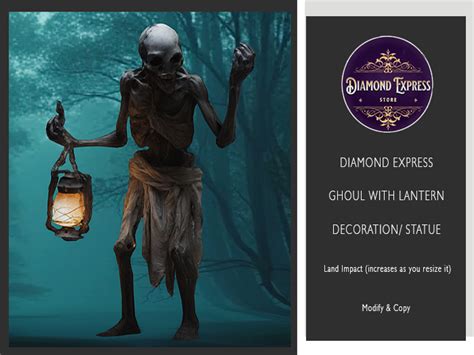 Second Life Marketplace De Ghoul With Lantern Statuedecoration