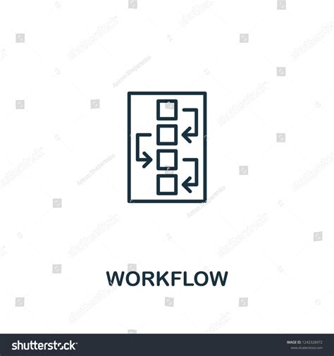 Workflow Icon Premium Style Design Design เวกเตอร์สต็อก ปลอดค่าลิขสิทธิ์ 1242328972