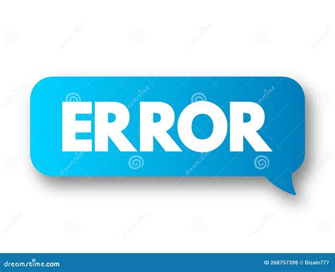 Error Act Or Statement That Is Not Right Or True Or Proper Text