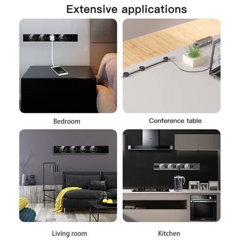 Modern Style Movable Power Track Socket Electrical Outlet Electrical