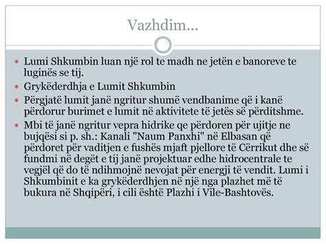 Lumenjte E Shqiperise Ppt κατέβασμα