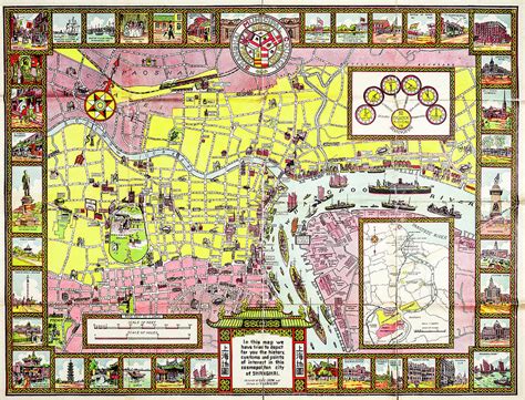 Vintage Pictorial Map Shanghai China Drawing By Carol Japp Fine