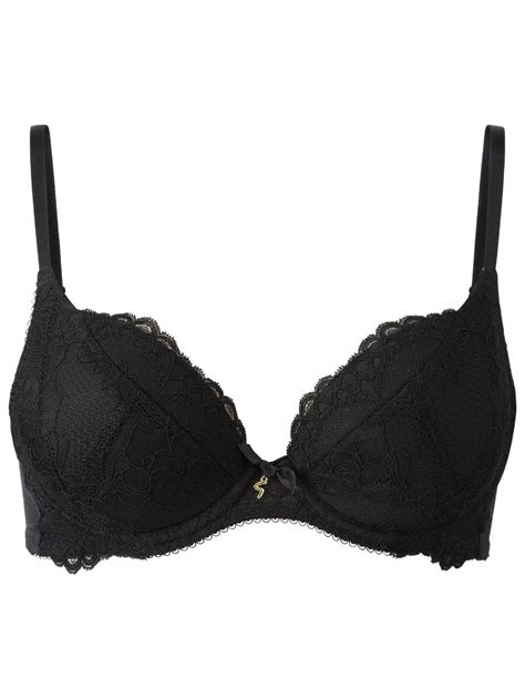 Gossard Superboost Lace Padded Plunge Bra Black Braforme