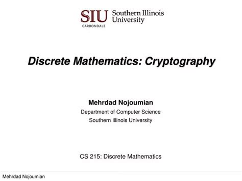 ppt discrete mathematics cryptography powerpoint presentation free