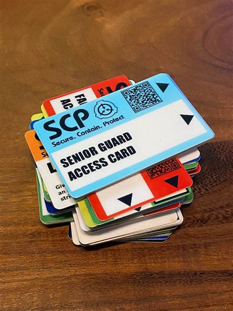 SCP Key Cards Class D Collection Card Pack Etsy Canada