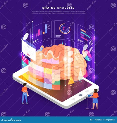 Mock Up Design Website Flat Design Concept Digital Marketing Dat Stock Illustration