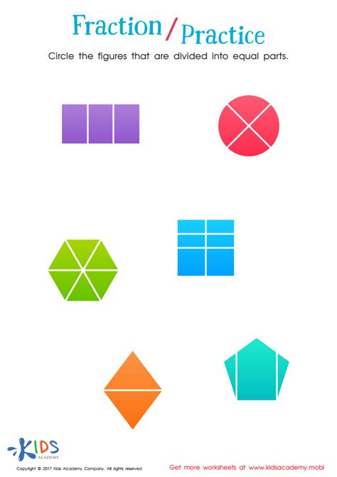 Fractions Of Shapes Worksheets Free Pdf Printables