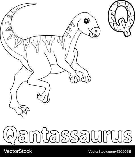 Qantassaurus Alphabet Dinosaur Abc Coloring Page Q