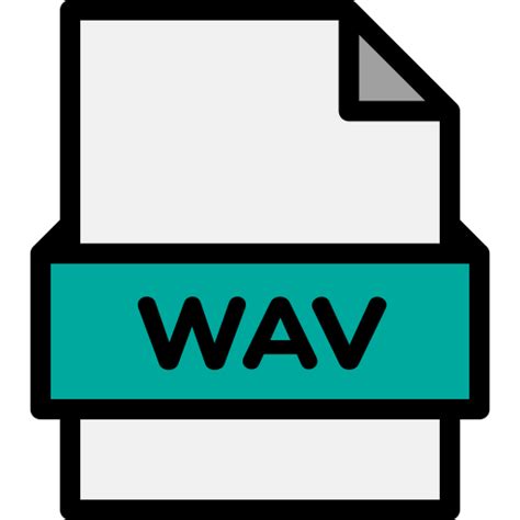 Wav File Generic Outline Color Icon