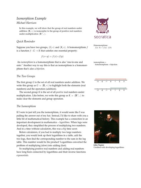 Vtllrc4aqzyrmfhqc6pd 001 Isomorphism Example 1 Pdf Logarithm