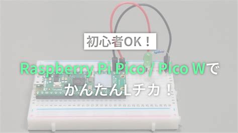 Raspberry Pi Pico Pico Wでlチカする方法！【初心者ok！】