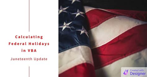 Mike Wolfe On Linkedin Calculating Federal Holidays In Vba Juneteenth