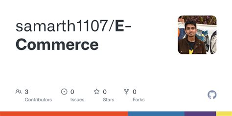 GitHub Samarth E Commerce