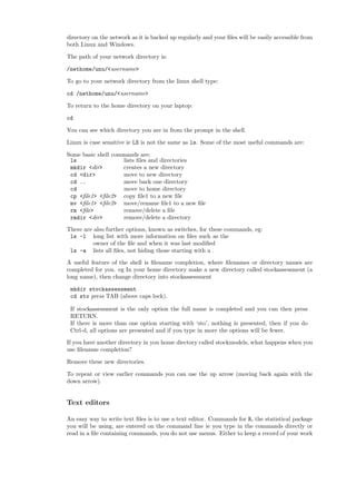 Help With Linux Unix Starting PDF