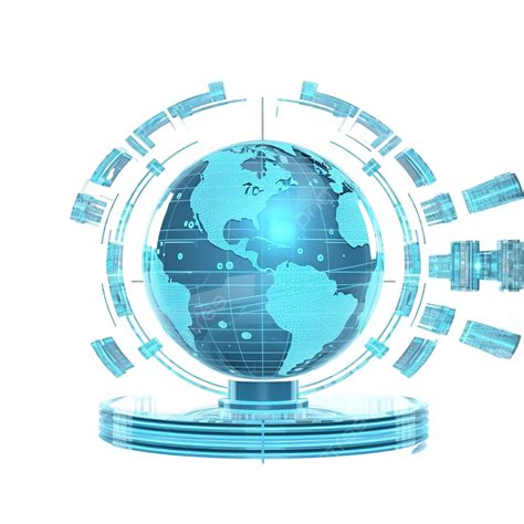 Futuristic Technology Background Global World Network And Web Window