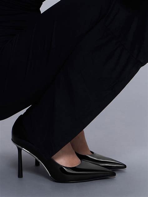 Black Patent Pointed Toe Stiletto Heels Charles And Keith Nz