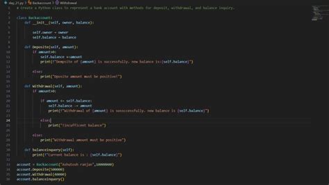 Day 21 Of 101 Python Challenge Backaccount Ashutosh Ranjan Posted On