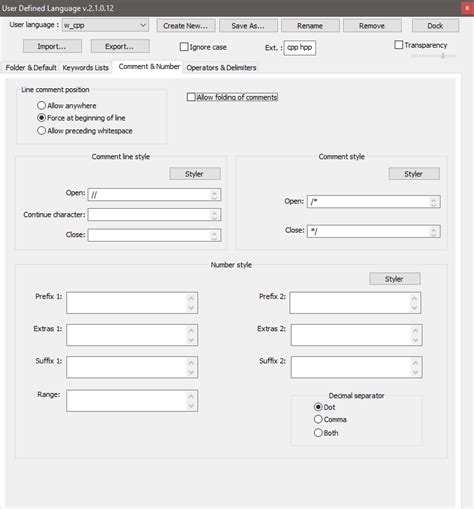 The First Line Of The Document Does Not Use The Style In A User Defined Language Notepad