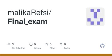 Github Malikarefsi Final Exam