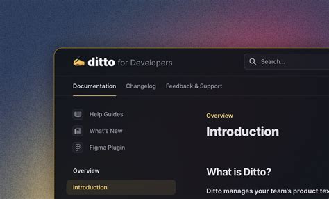 Ditto Blog Introducing Dittos New Developer Docs