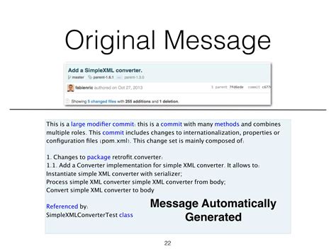 Summarization Techniques For Code Changes And Testing PPT