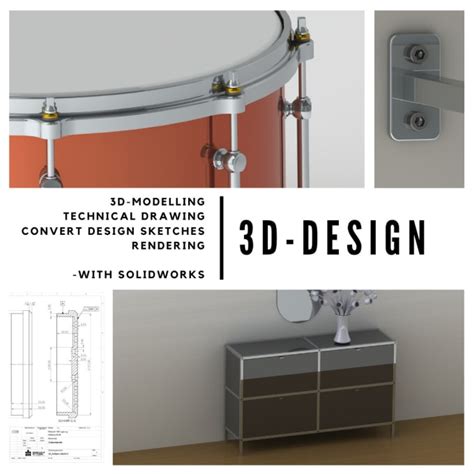 Do 3d Modelling Technical Drawings And Rendering By Johannwag Fiverr