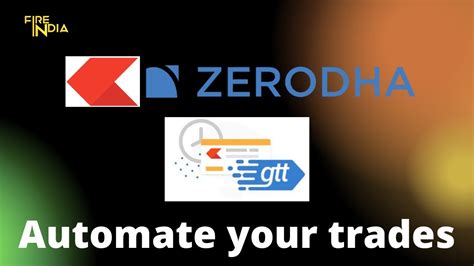 How To Create Zerodha GTT Orders Zerodha Me GTT Trigger Kaise Use Kare Hindi YouTube