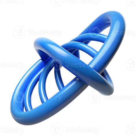 Serene Rustic A Dna Double Helix Rotating Vibrant Blue Authentic 59139353 Png