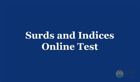 Surds And Indices Online Test 2020 Aptitude Questions And Answers Mcq
