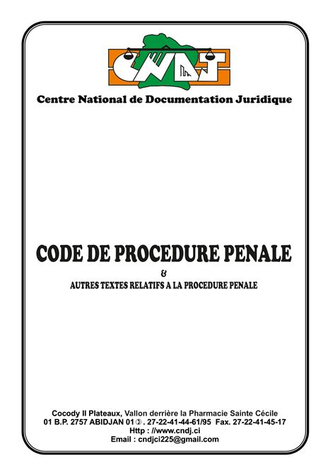 Centre National De Documentation Juridique De Côte Divoire
