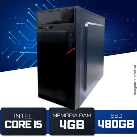 Computador Intel Core I5 4GB DDR3 SSD 480GBPonto Central Computadores