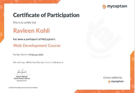 ravleen kohli on linkedin elated to complete my first web development