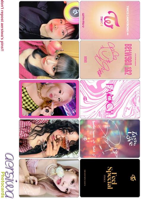 Twice mixed photocards Kart çizimi Kartlar Çizim