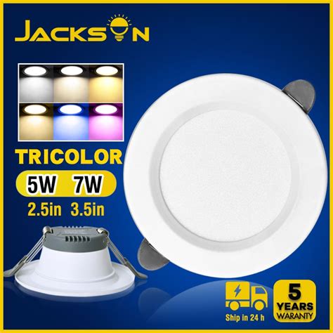 【cod】 3 Color Pin Light Led Recessed Downlight Tri Color Pinlight Round