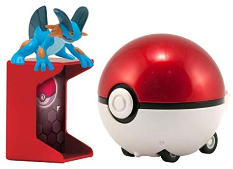 Tomy Pokemon Catch N Return Pokeball Swampert And Poke Ball Figure Set