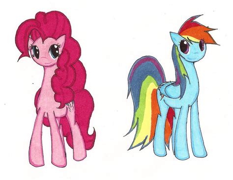 Pinkie Pie And Rainbow Dash By 915retsamdrows On Deviantart
