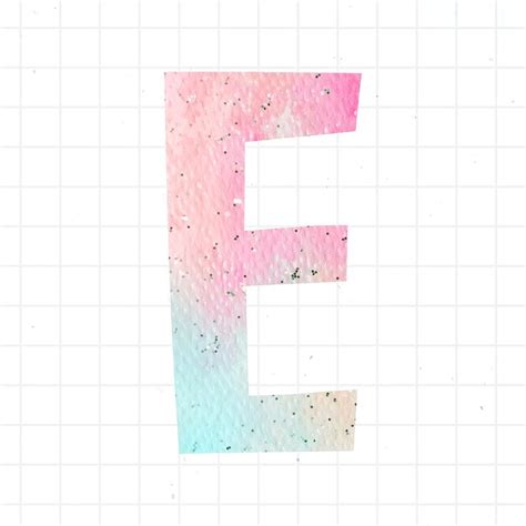 E Pastel Graphic Font Psd