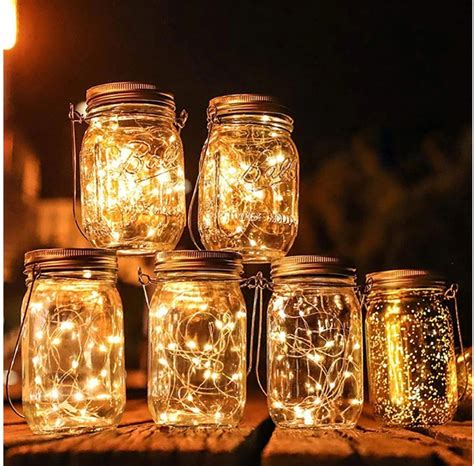 6 Pack Of 20 Leds Fairy Warm White Lights 6 Ft Long Cooper Wire