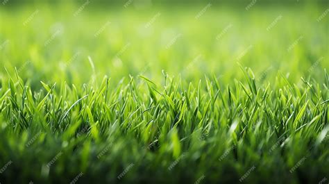 Premium Ai Image Edge Of Green Grass Lawn For Background Fresh Green