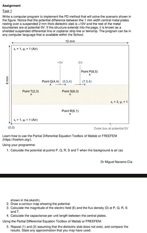 Solved Assignment Task Write A Computer Program To Implement The Fd Method That Will Solve The