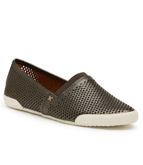 Lyst Frye Melanie Perforated Leather Slip On Sneakers