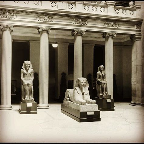 Met Museum This Photograph Showing Ancient Egyptian Sculptures In The