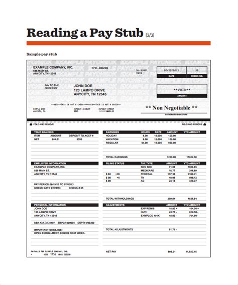 Editable Free Pay Stub Template Templates 2 Resume Examples Vrogue