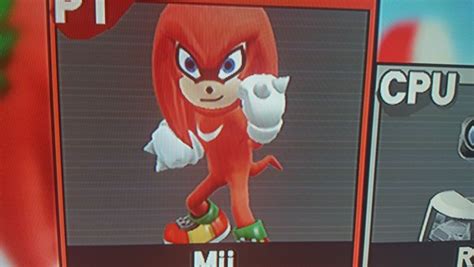 No Qr Code For Knuckles Mii Costume Rsmashbros