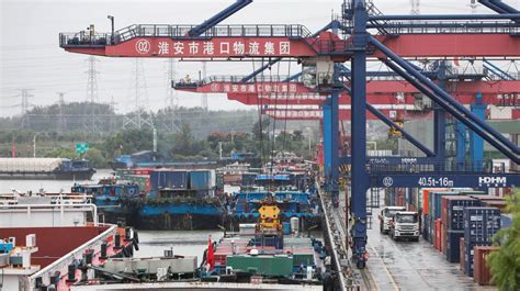 江苏省人民政府 图片新闻 淮安节后港口吞吐作业忙